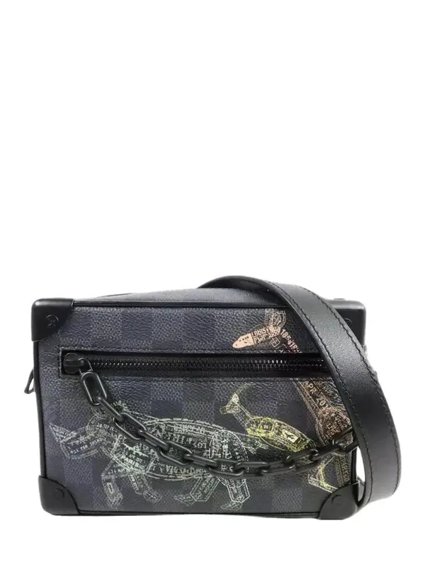 LOUIS VUITTON Damier Graphite Soft Trunk Shoulder Bag - Black
