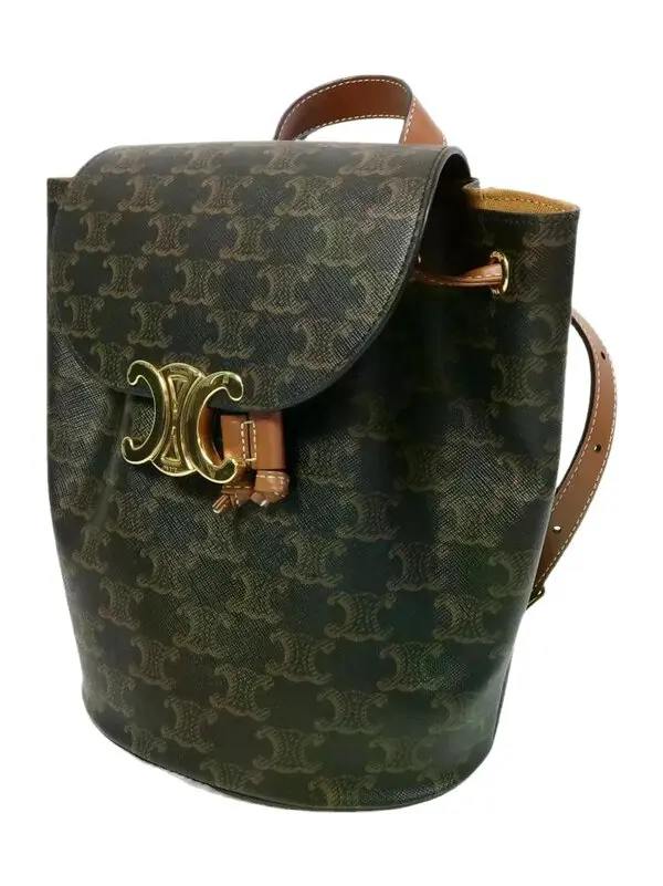 Celine Triomphe Backpack - Brown