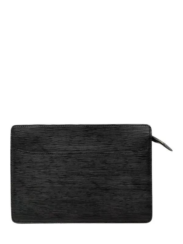LOUIS VUITTON 2001 Epi Pochette Homme Clutch Bag - Black
