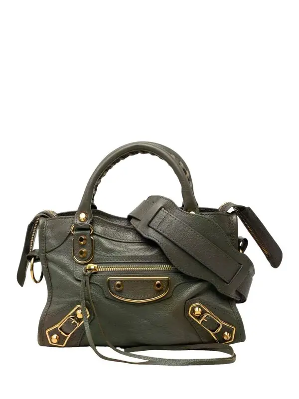 Balenciaga Classic Metallic Edge City Satchel - Grey