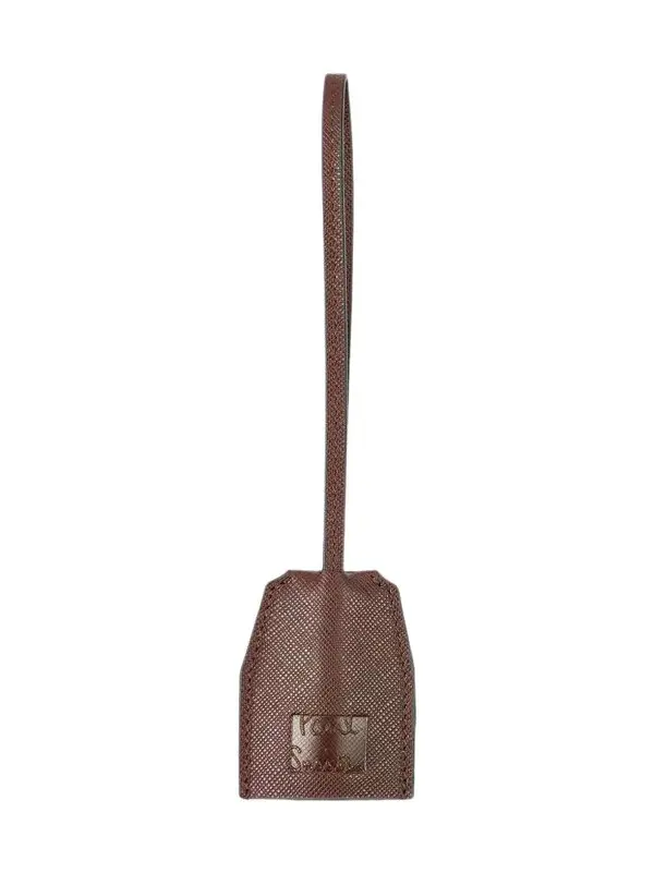 Paul Smith Dark Leather Keyring - Brown