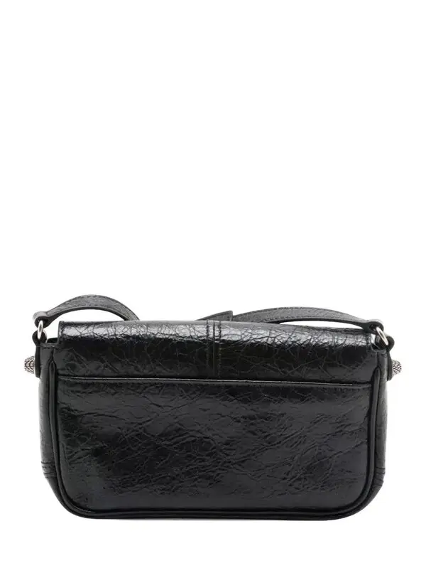 Balenciaga 2000-2026 Lambskin Le Cagole Cylinder Crossbody Bag - Black