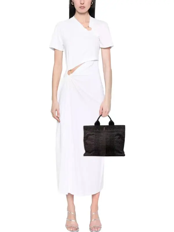 Hermès 1990-2010 Canvas Herline Pm Tote Bag - Black