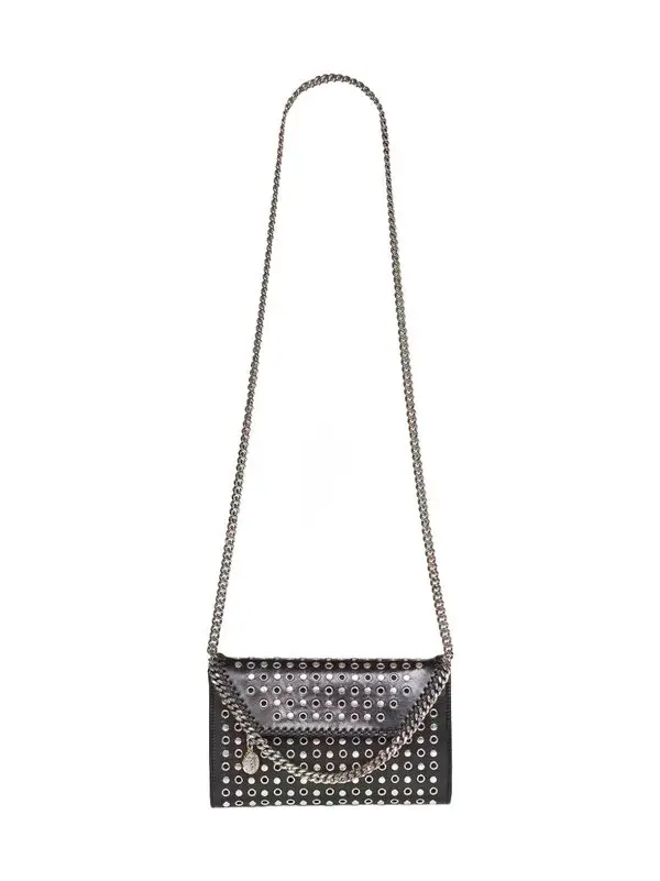 Stella McCartney Falabella Studded Shoulder Bag - Black