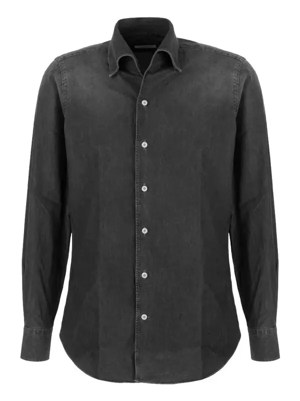 ALESSANDRO GHERARDI Faded Denim Shirt - Grey