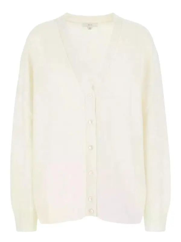 Malo V-neck Cashmere Cardigan - Neutrals