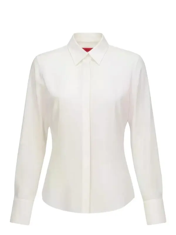 Isaia Concealed-placket Long-sleeve Shirt - Neutrals