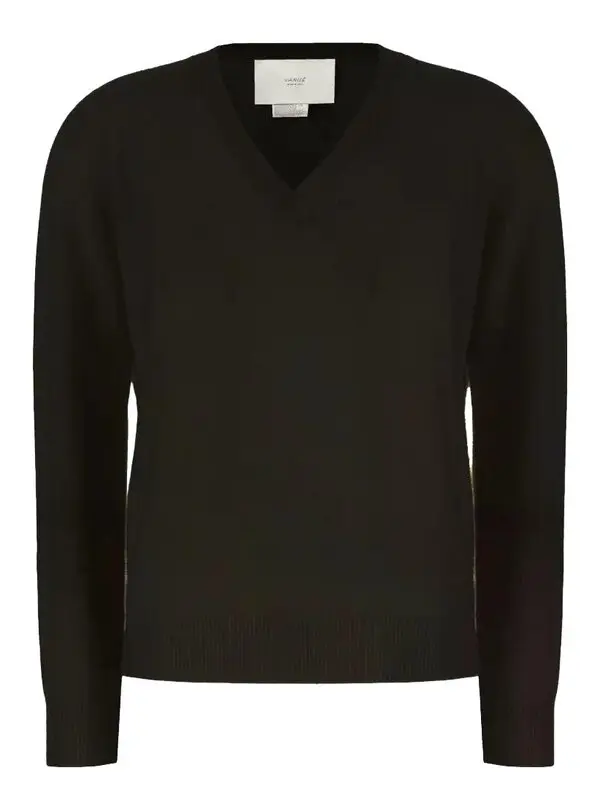 VANISE V-neck Cashmere Sweater - Black
