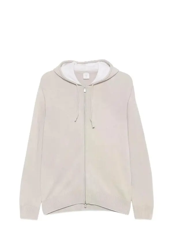 Eleventy Zip-up Hoodie - Neutrals