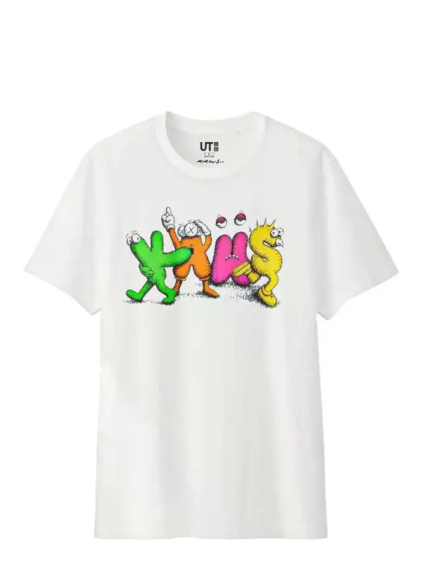 KAWS X Uniqlo Graphic-print T-shirt - White