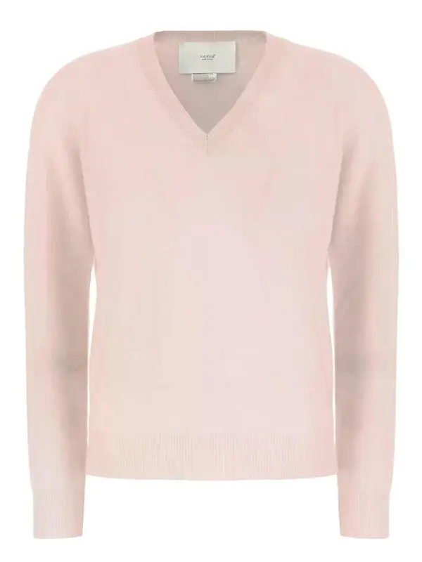 VANISE V-neck Cashmere Sweater - Pink