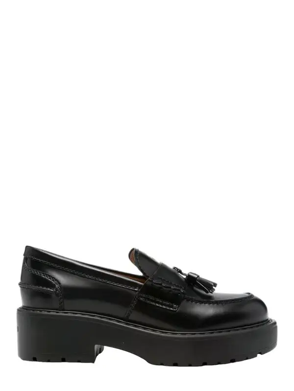 Miu Miu Tassel-detail Chunky-sole Loafers - Black
