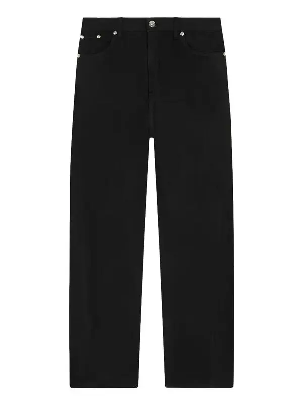 DONDUP Belt-loop Buttoned Jeans - Black