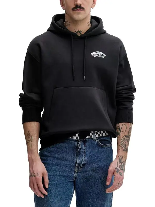 VANS Logo-print Drawstring Hoodie - Black