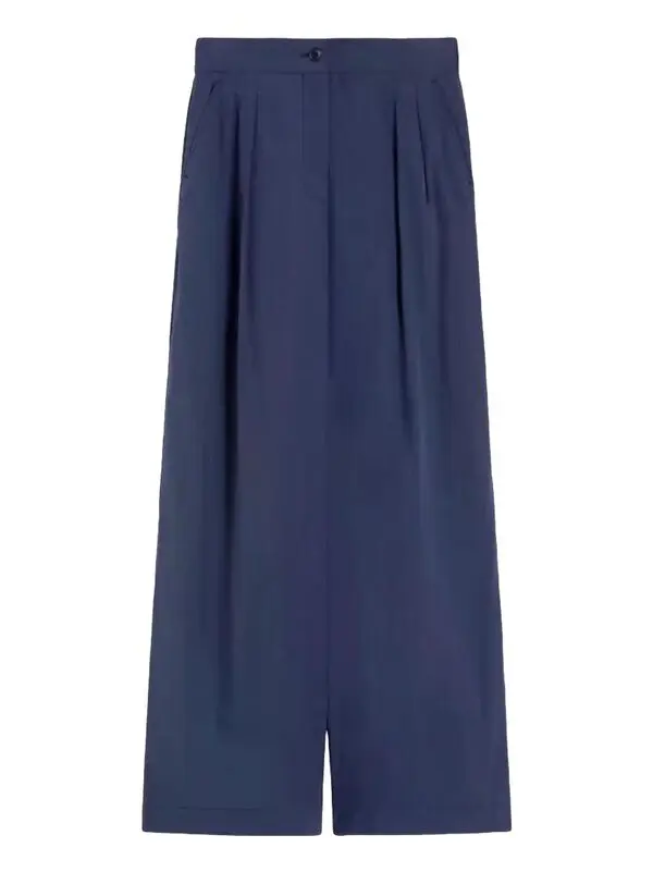 Max Mara Pleated Trousers - Blue