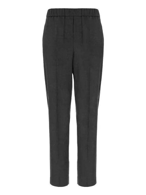 Peserico Bead-embellished Trousers - Grey