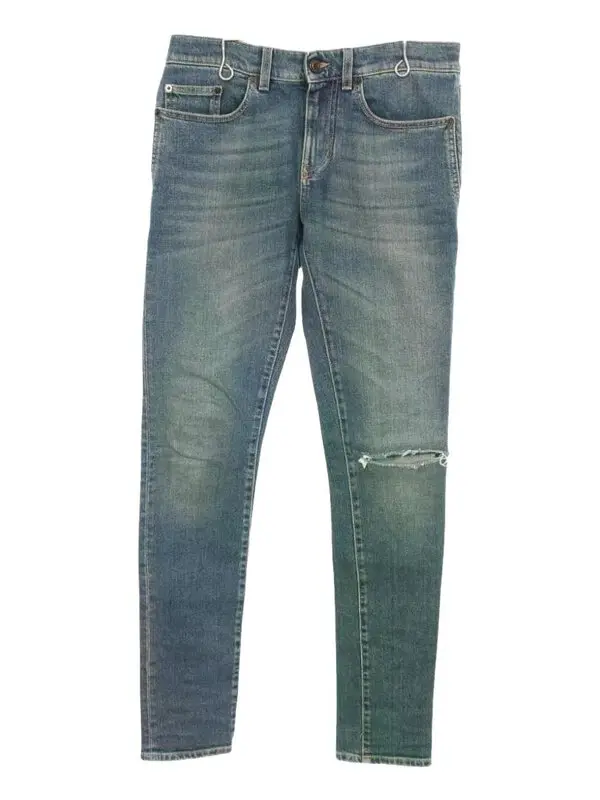 Saint Laurent D02 Distressed Jeans - Blue