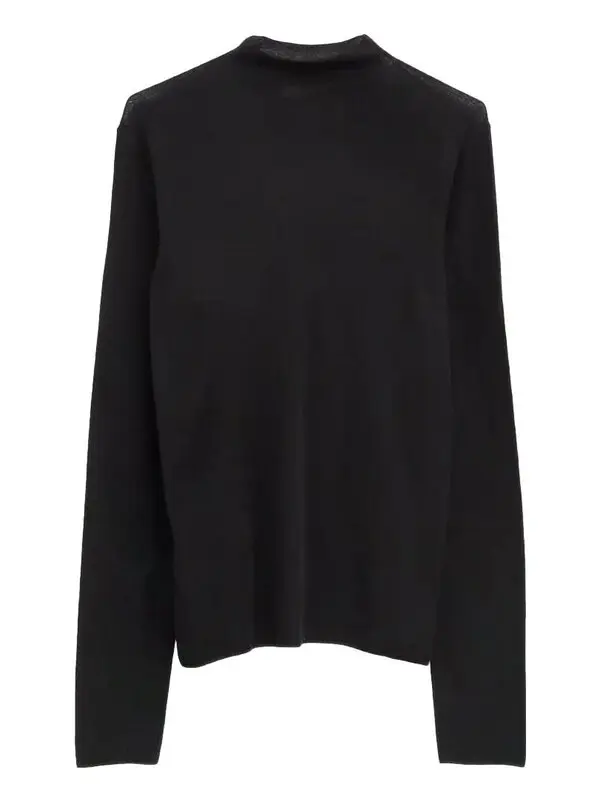 THE ROW Long Sleeve Top - Black