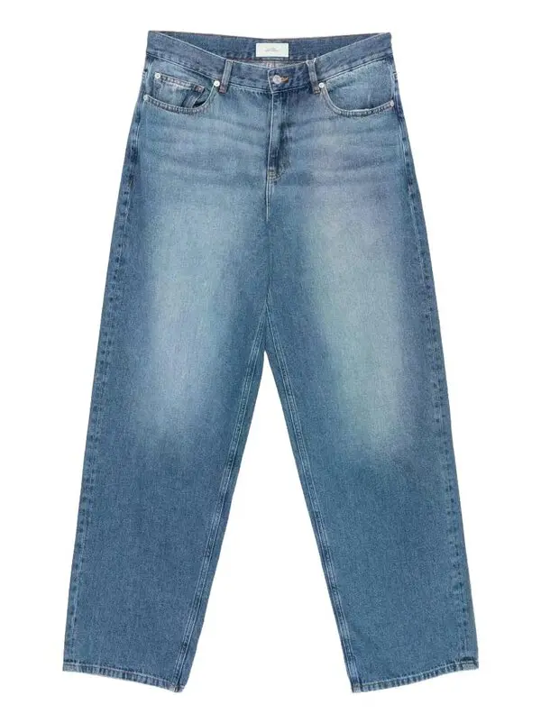 LES DEUX Faded Wide-leg Jeans - Blue