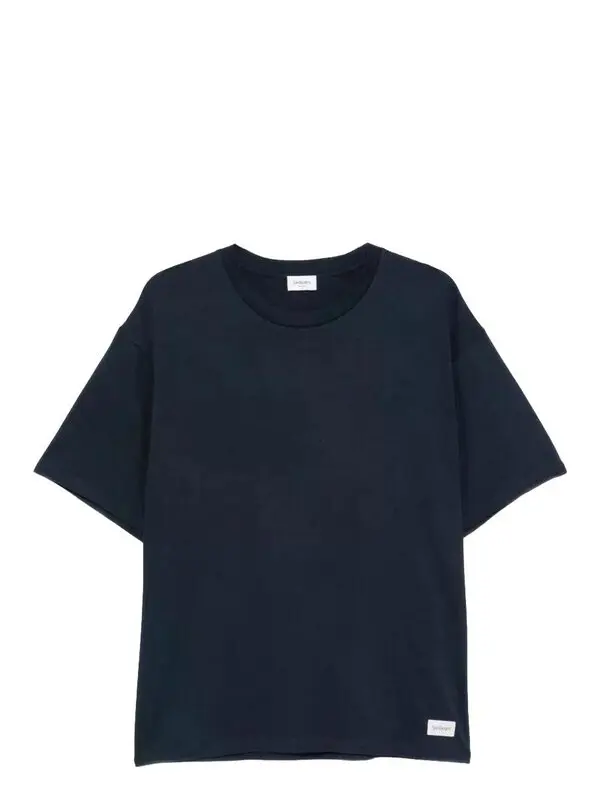 Saint Laurent Logo-patch T-shirt - Blue