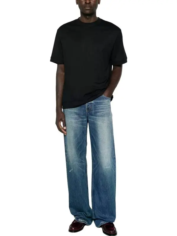 PAOLO PECORA Crew-neck T-shirt - Black
