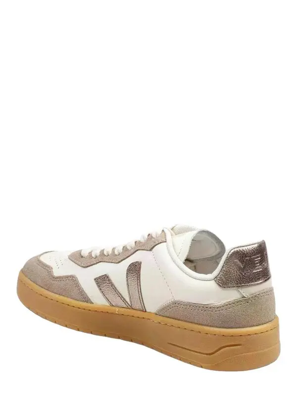 VEJA V-90 Leather Pure Bronze Natural Sneakers - Neutrals