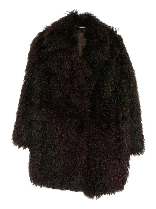 Tagliatore Bouclé-texture Double-breasted Coat - Brown