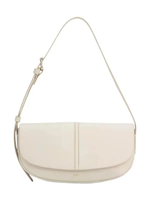 A.p.c. Panelled Leather Shoulder Bag - Neutrals