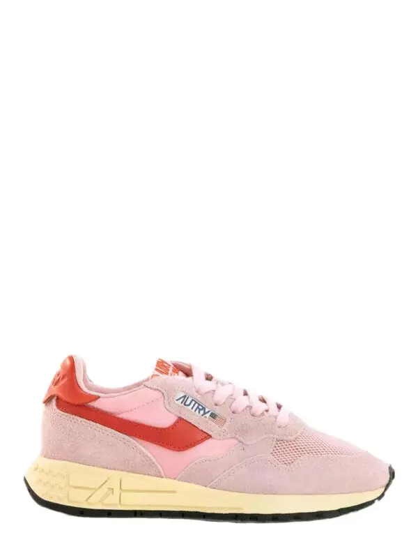 AUTRY Logo-patch Panelled Sneakers - Pink