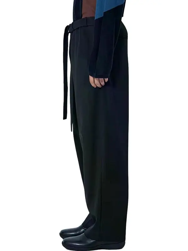 KIKO KOSTADINOV Tie-waist Wide-leg Trousers - Black