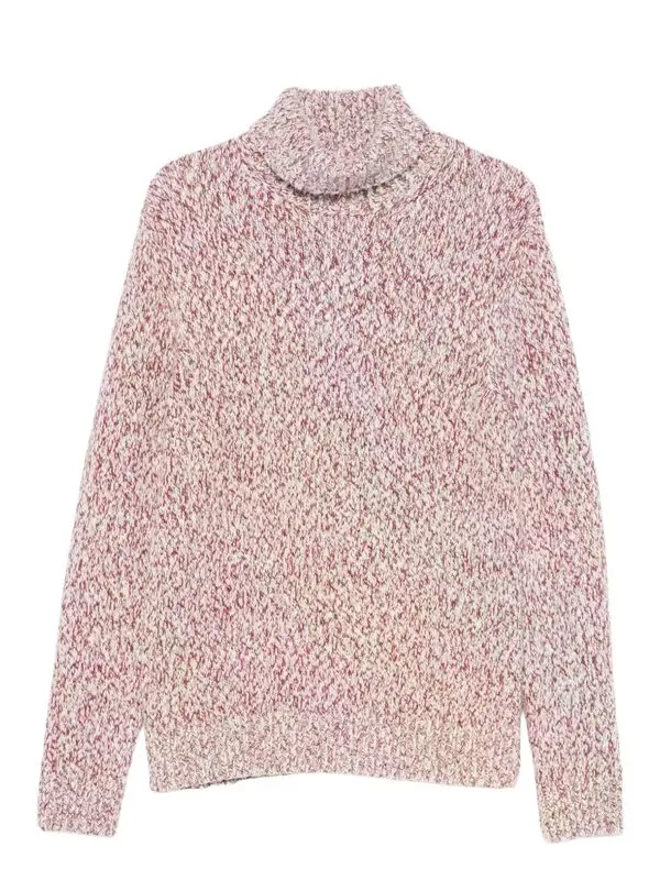 Eleventy Roll Neck Sweater - Red