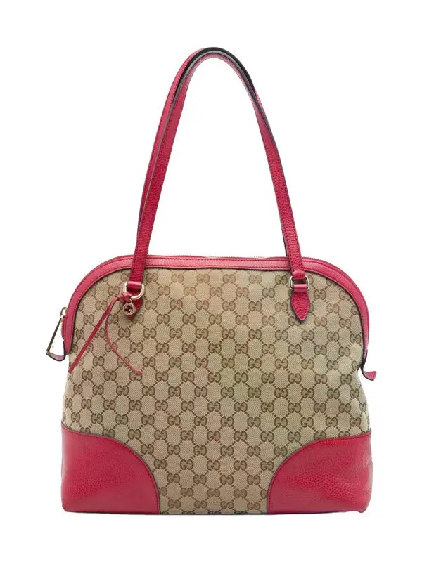 Gucci Gg Canvas Dome Shoulder Bag - Red