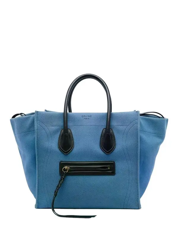 Celine 2016 Medium Denim Phantom Luggage Tote Bag - Blue