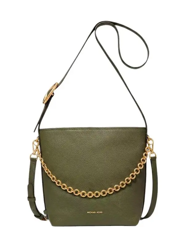 Michael Kors Nolita Sm Bucket Messenger Bag With Chain - Green