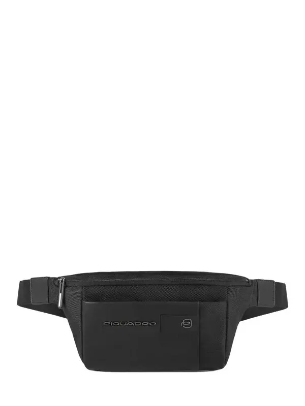 PIQUADRO Bum Logo-plaque Belt Bag - Black