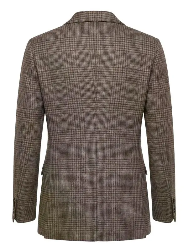 Tagliatore Jasmine Double-breasted Check-pattern Blazer - Brown