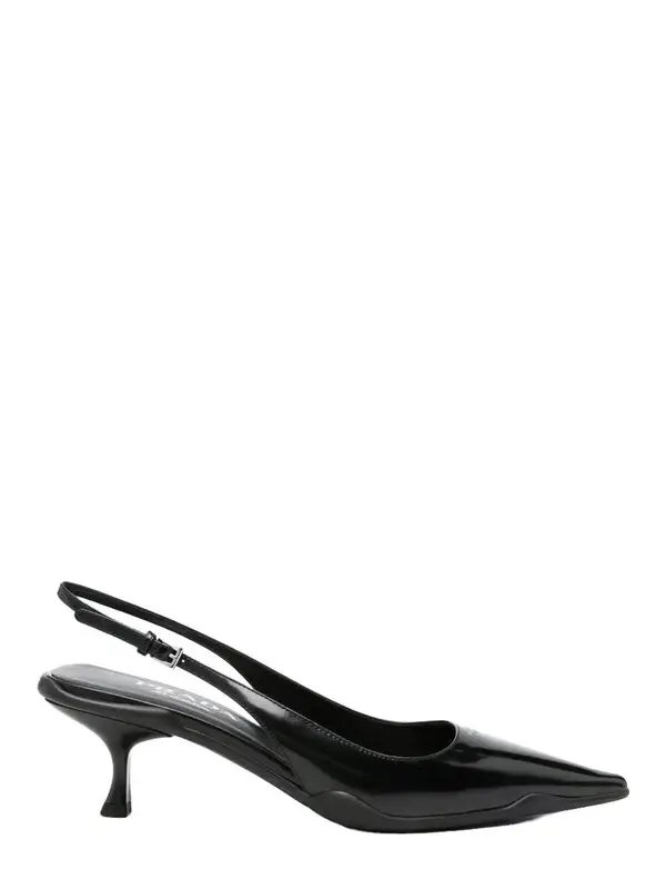 Prada Pointed-toe Slingback Pumps - Black