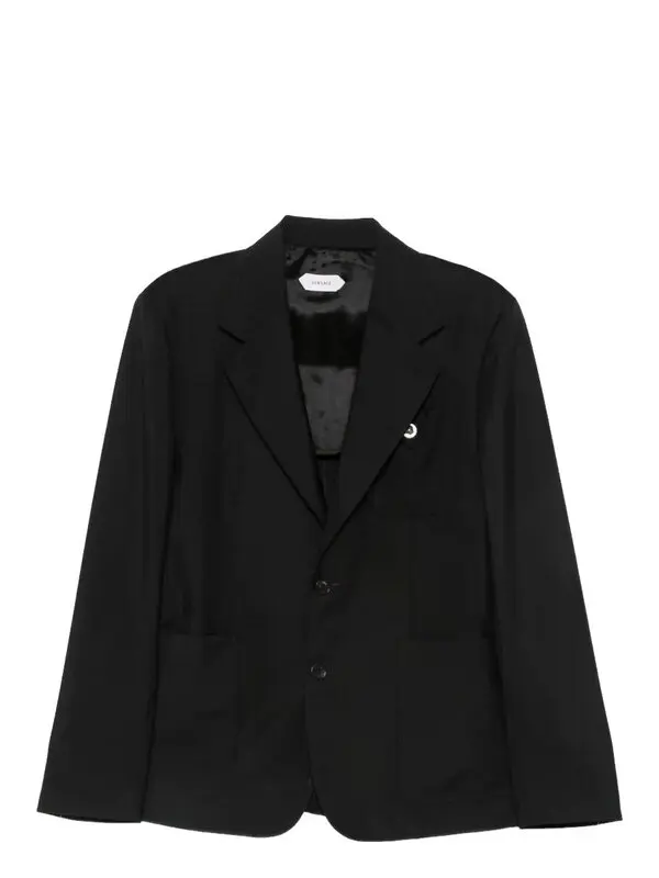 Versace Medusa-detail Blazer - Blue