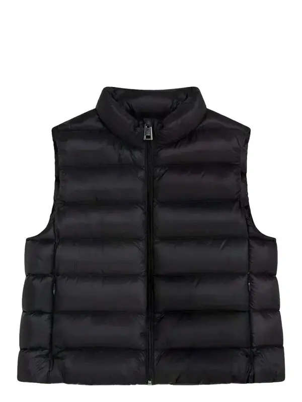 Liviana Conti Quilted Padded Gilet - Black