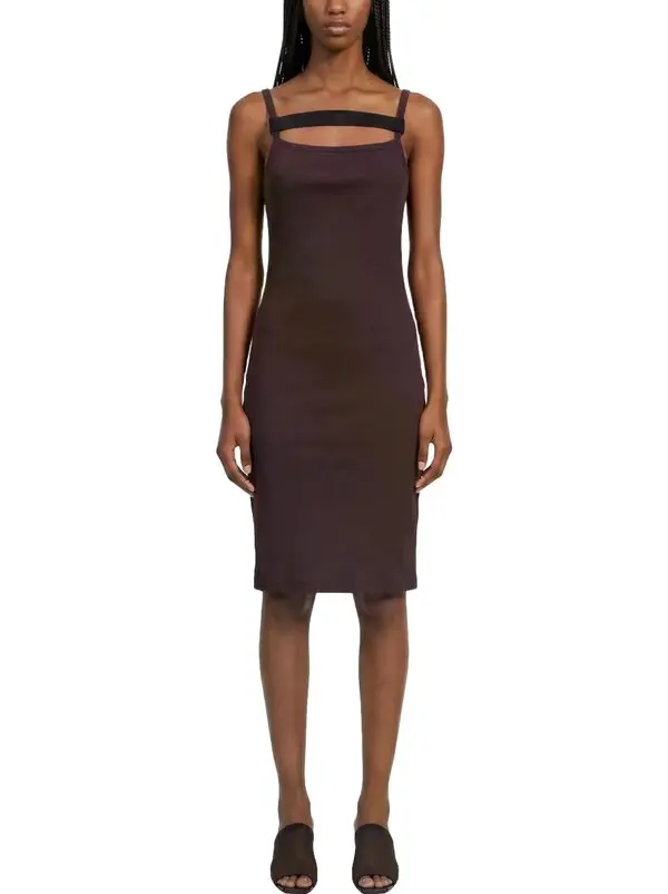 COURREGES 90's Rib Strap Dress - Red