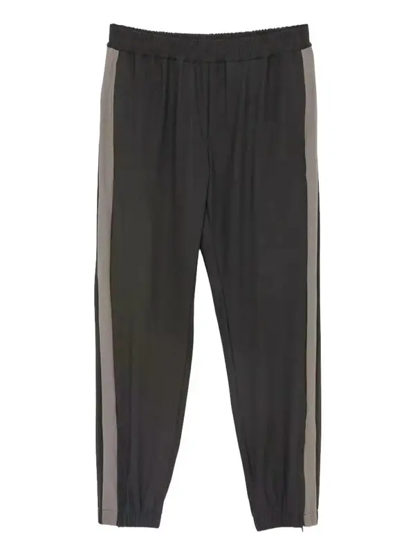 Eleventy Side-stripe Track Pants - Brown