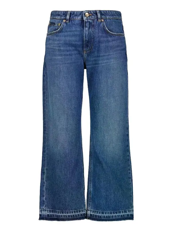 Dolce & Gabbana Straight-fit Cropped Jeans - Blue