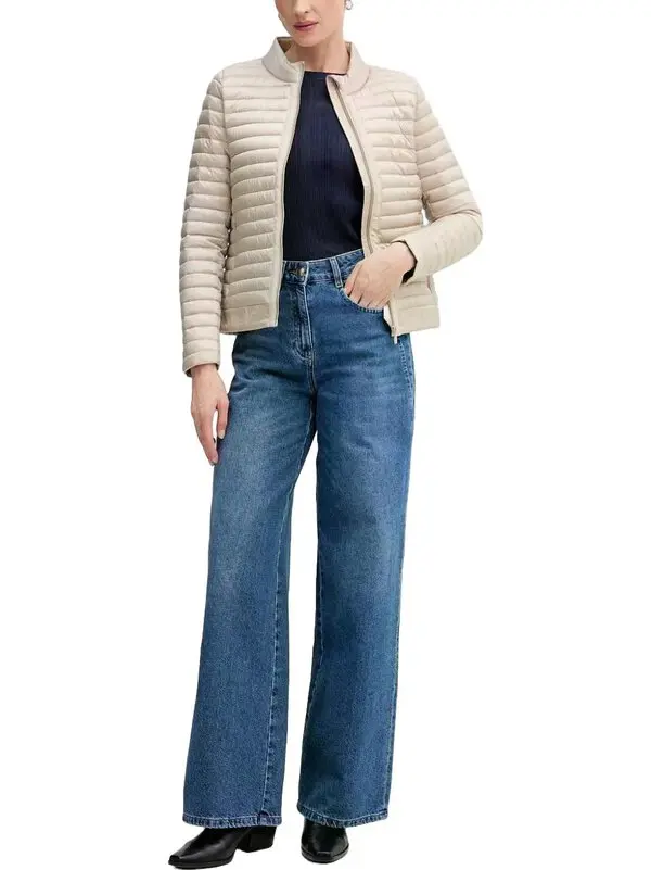 SAVE THE DUCK Zip Puffer Jacket - Neutrals