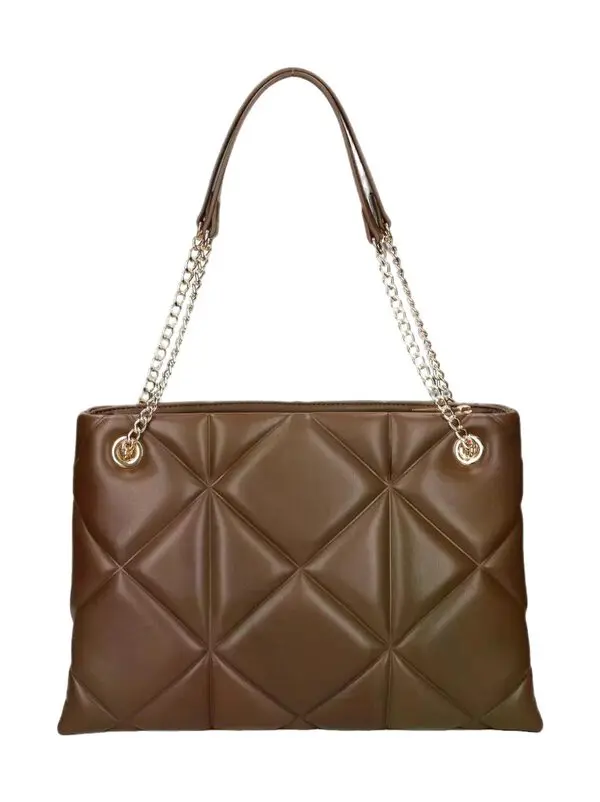 Moschino Logo-plaque Shoulder Bag - Brown
