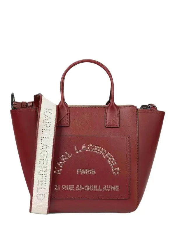 Karl Lagerfeld Small K/daily Pocket Tote Bag - Red