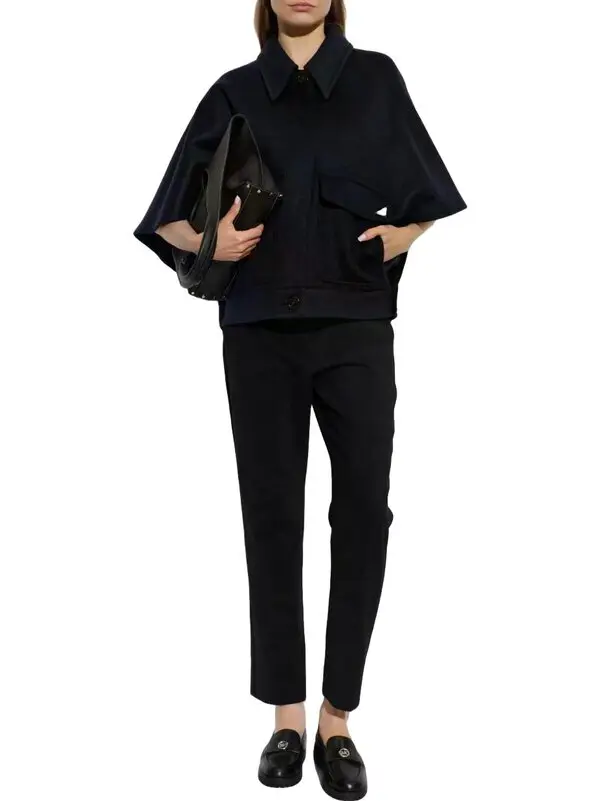 Max Mara Cashmere Poncho - Blue