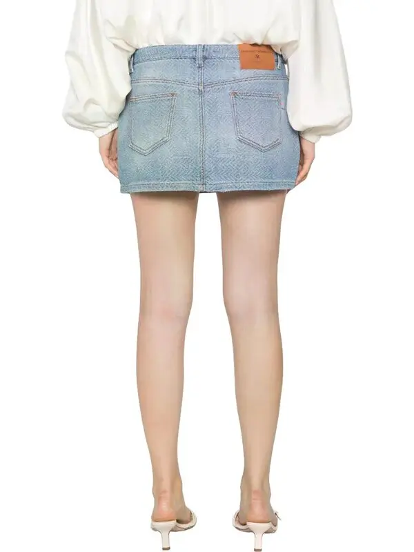 Ermanno Scervino Mini Denim Skirt - Blue
