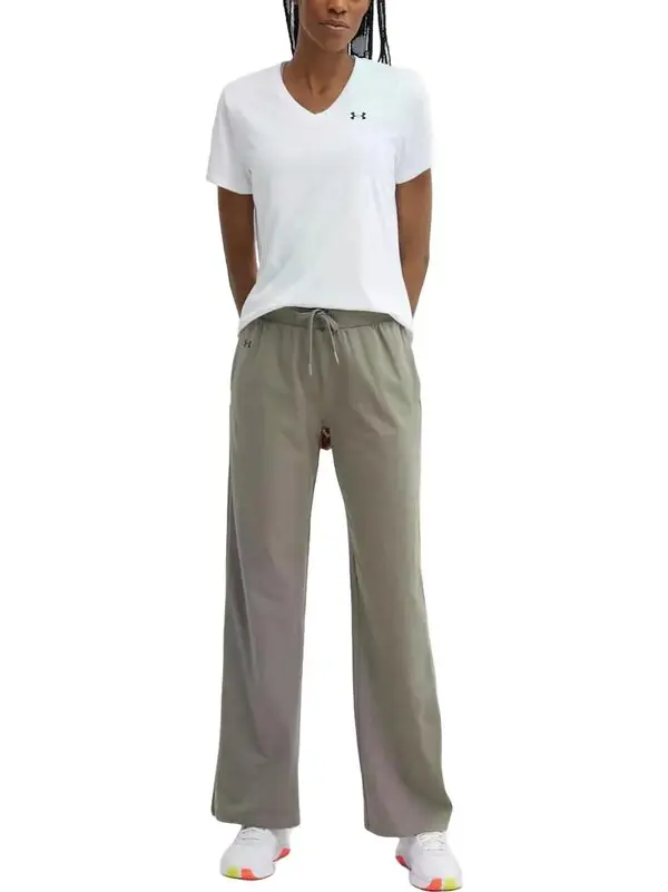 Under Armour Drawstring-waist Logo-print Track Pants - Grey