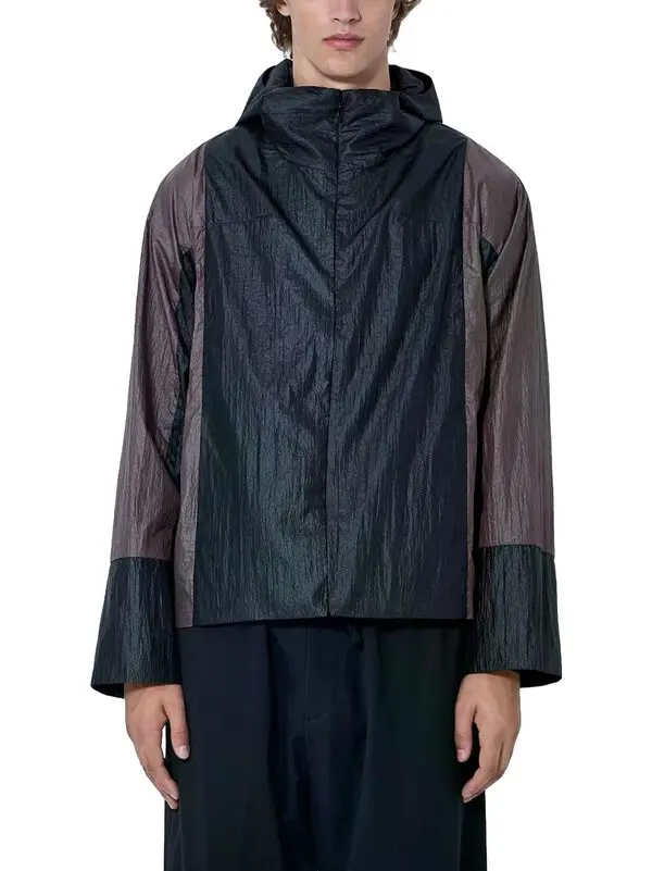 KIKO KOSTADINOV Crinkled Colour-block Jacket - Black