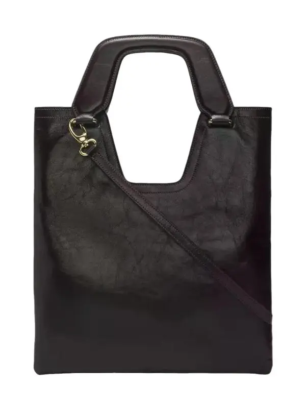 AIM Mia Leather Tote Bag - Black